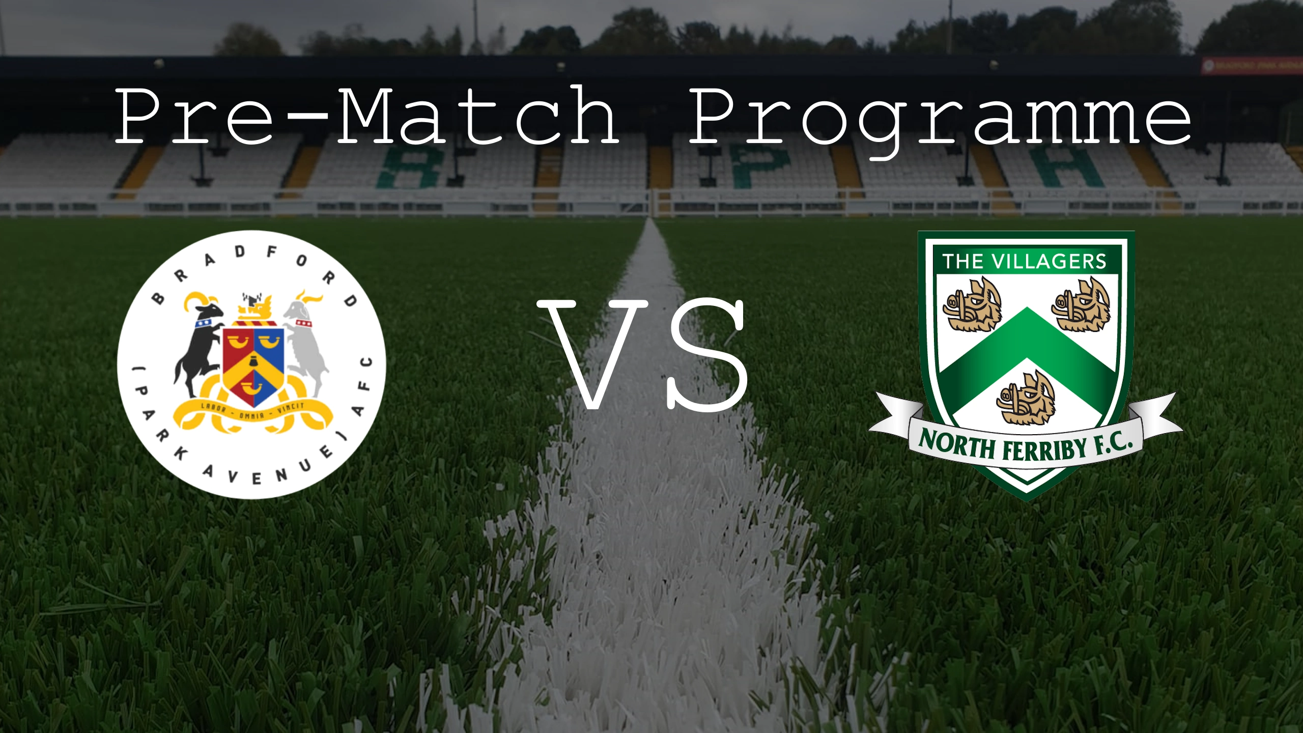 Pre-Match Programme: Bradford Park Avenue vs North Ferriby FC - Bradfordian