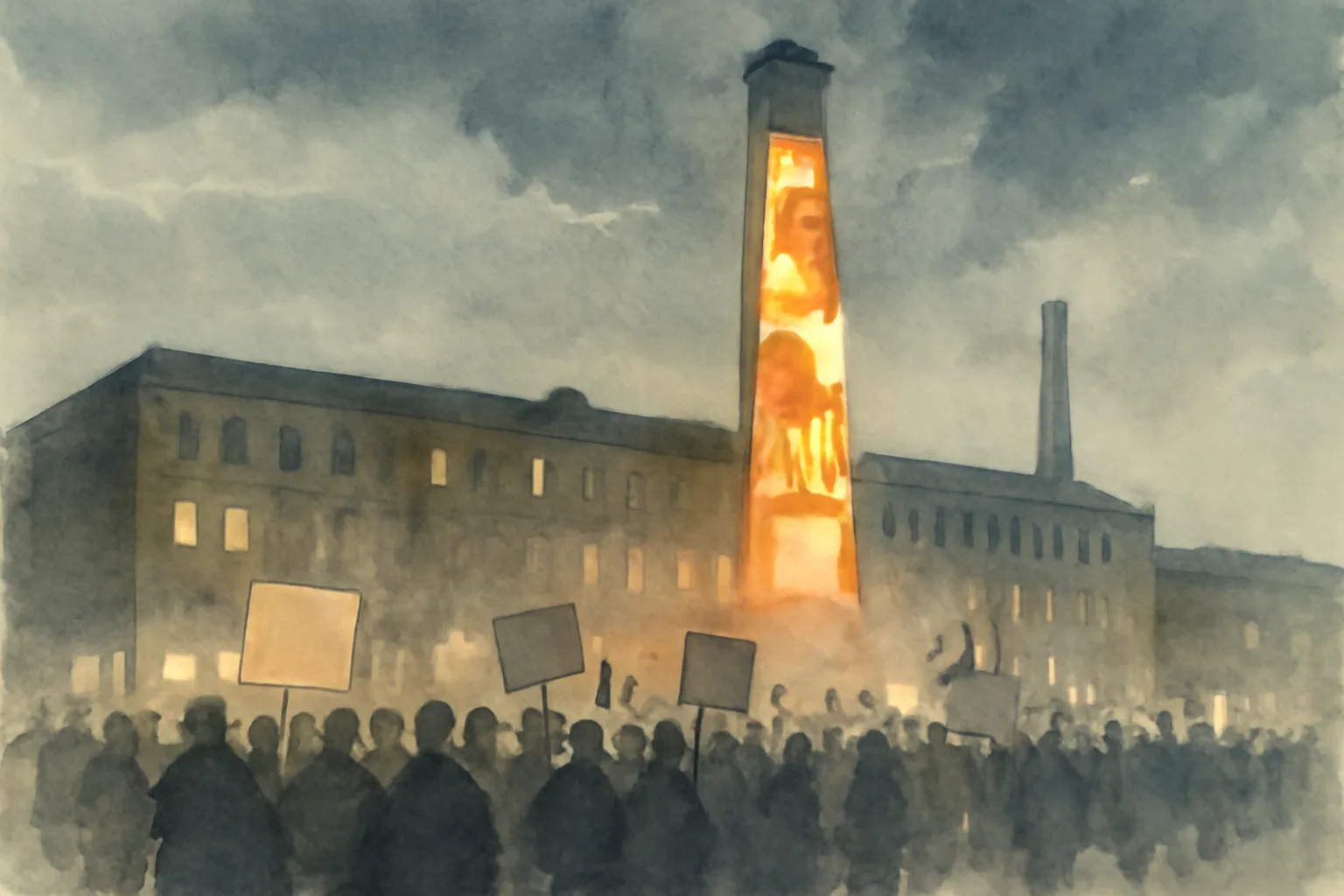 Bradford Commemorates 1890 Mill Strike with Projection Show - Bradfordian